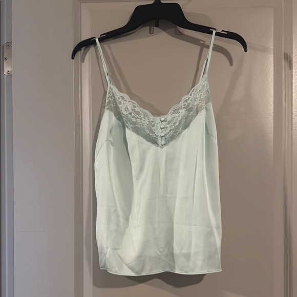 Guess | Tops | Elegant Lace Trim Camisole Mint Green | Poshmark